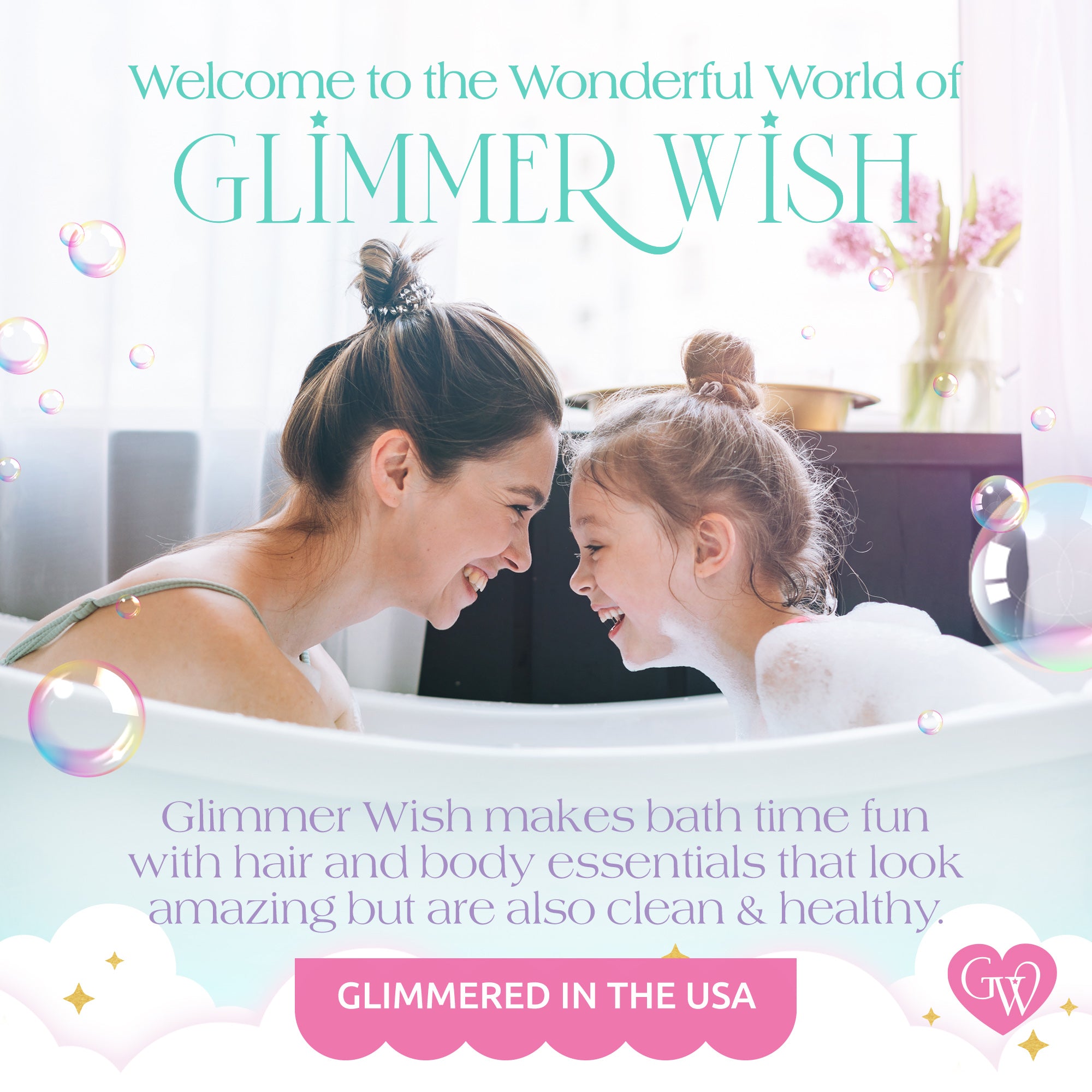 Mermaid Shampoo 12oz Paraben Free Glimmer Wish